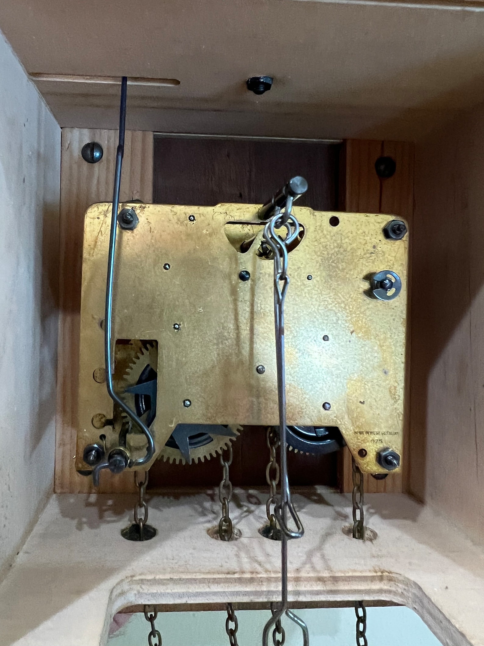 Shield Clock Working Vintage, Black Forest German Made. Very Cute Clock ...