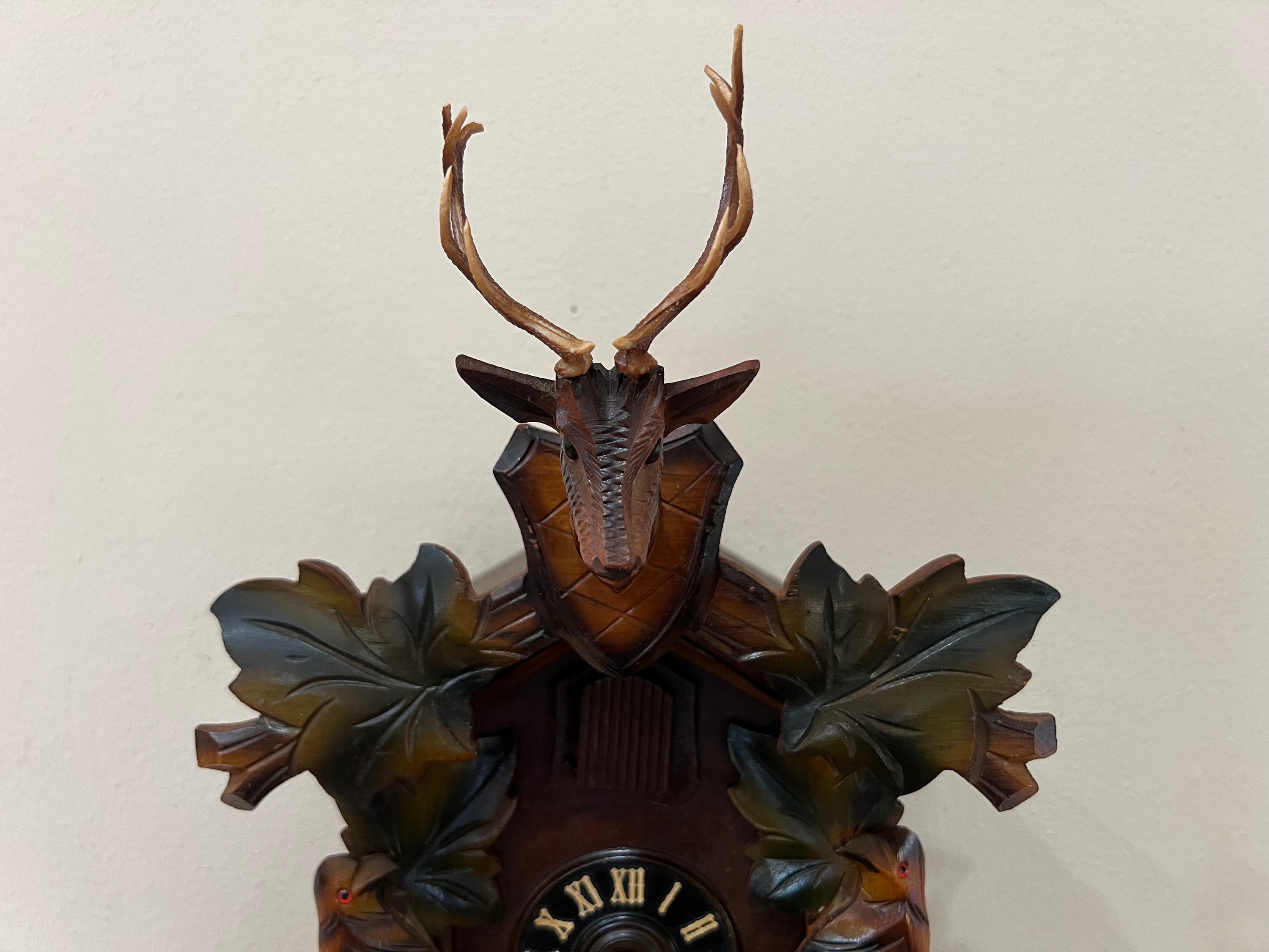 Working Hunting Theme, Vintage Black Forest German Made Cuckoo Clock ...