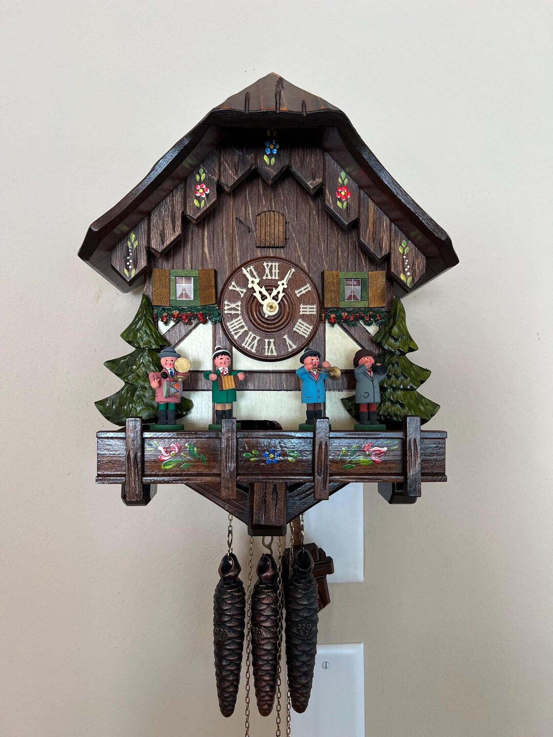 Working - Vintage Chalet Style Cuckoo Clock With Music Box ( It's A ...