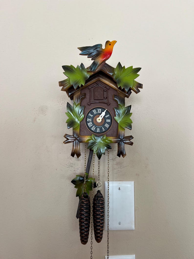 Working - Vintage E Schmeckenbecher Cuckoo Clock. Made in Germany's ...
