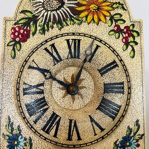 Shield Clock Working Vintage, Black Forest German Made. Very Cute Clock ...