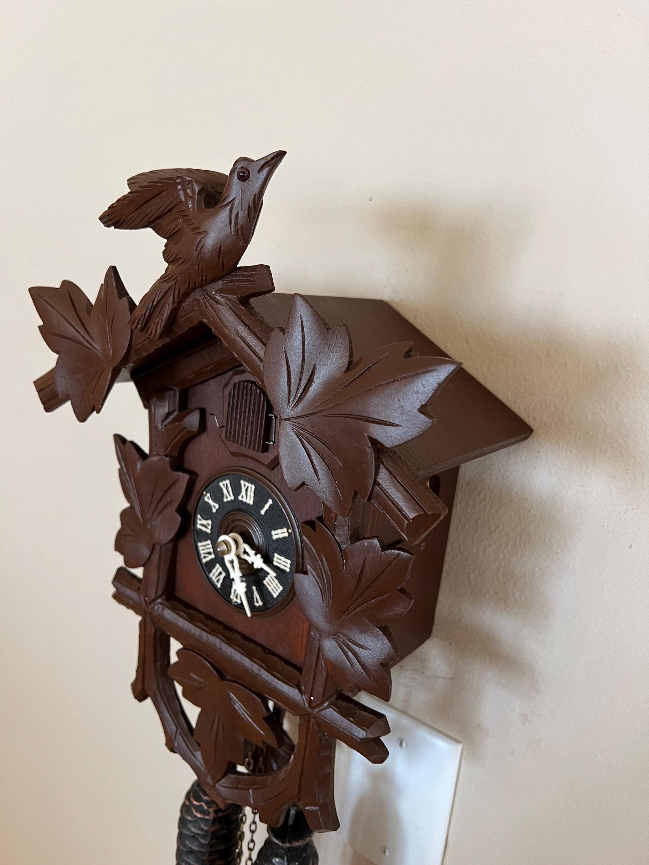 Working - 8-day - Vintage Black Forest German Made Cuckoo Clock - Dark ...