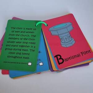 Catholic Mass Flashcards for Children: Things I See at Church - Etsy