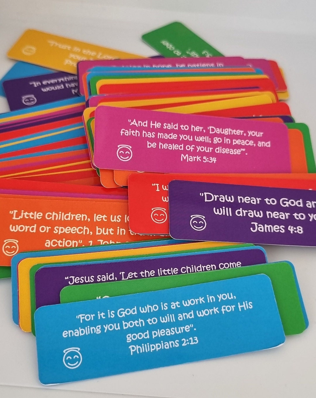 Catholic Scripture Cards Bible Quote Cards for Kids - Etsy