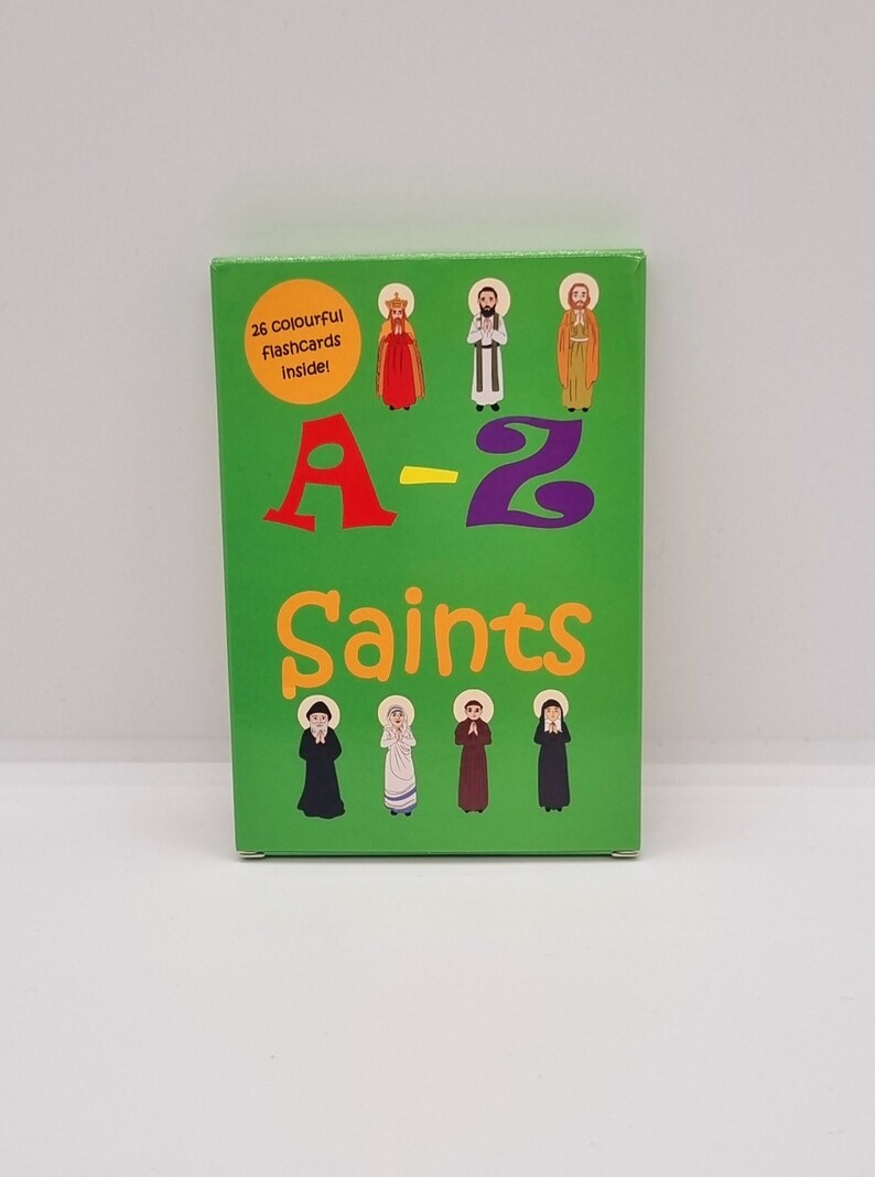 A-Z Catholic Saint Flashcards for Kids - Etsy Australia