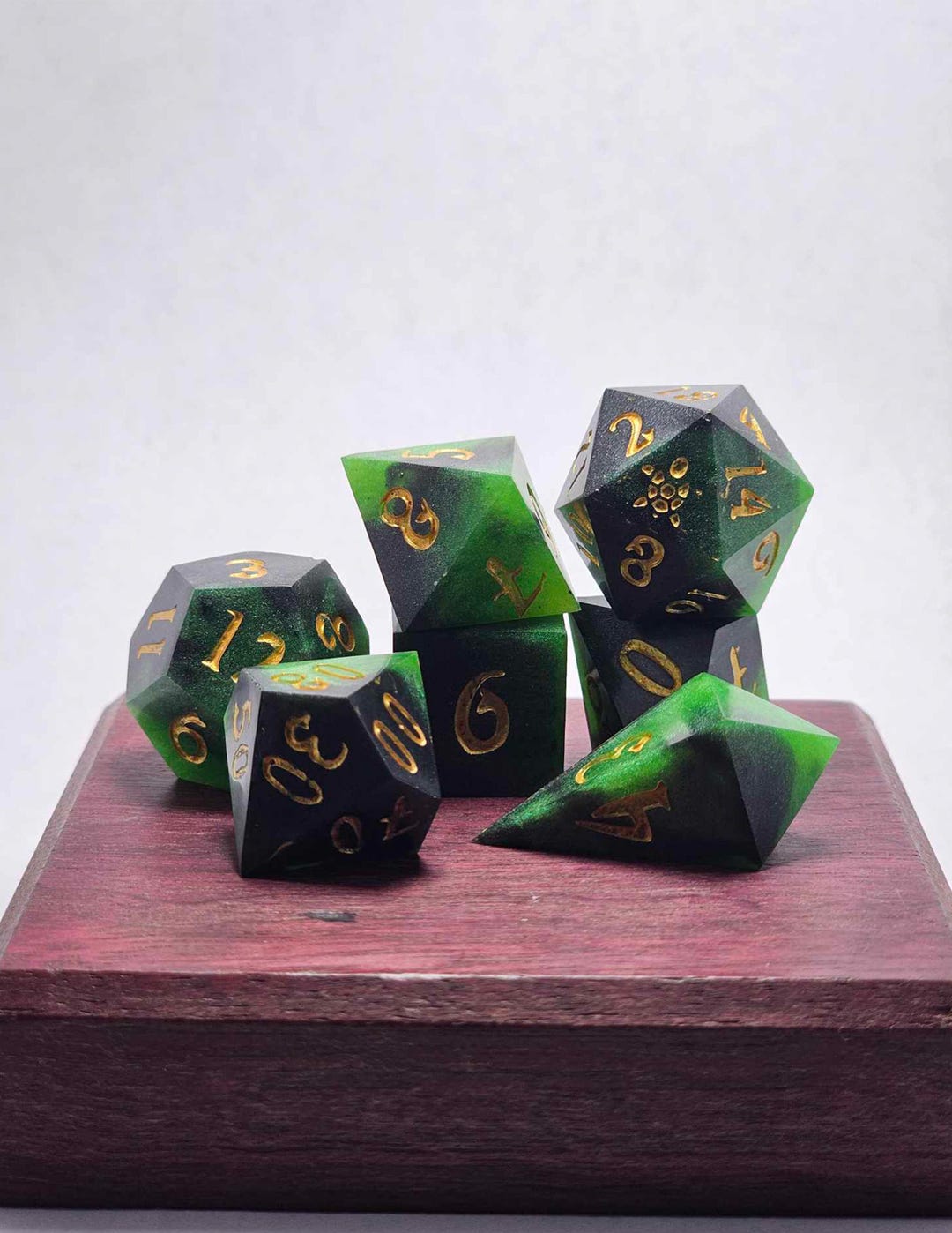 Jade Dice Set - Etsy