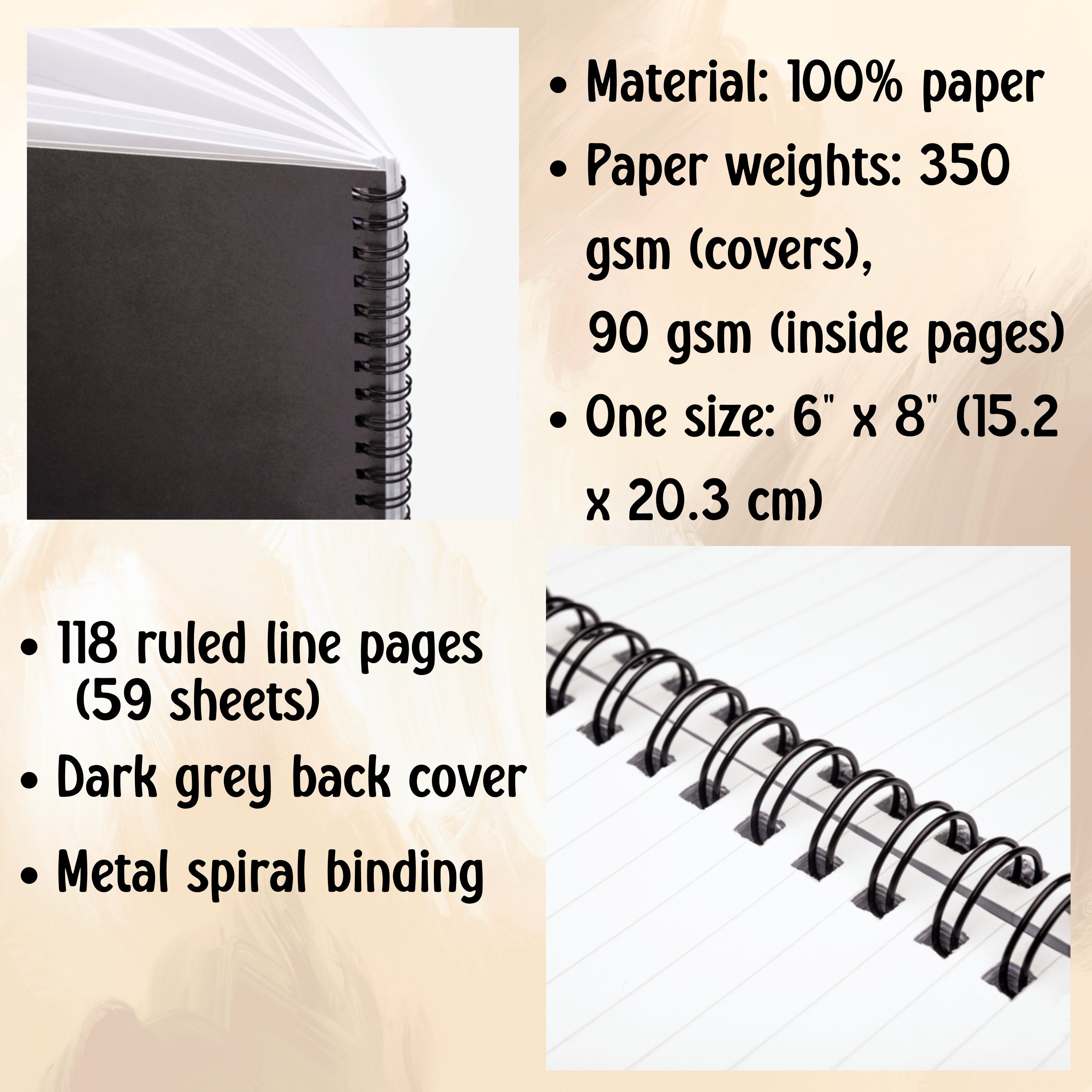 Rainbow Personalized Notebook, Personalized Hearts Notebook, Gifts for ...