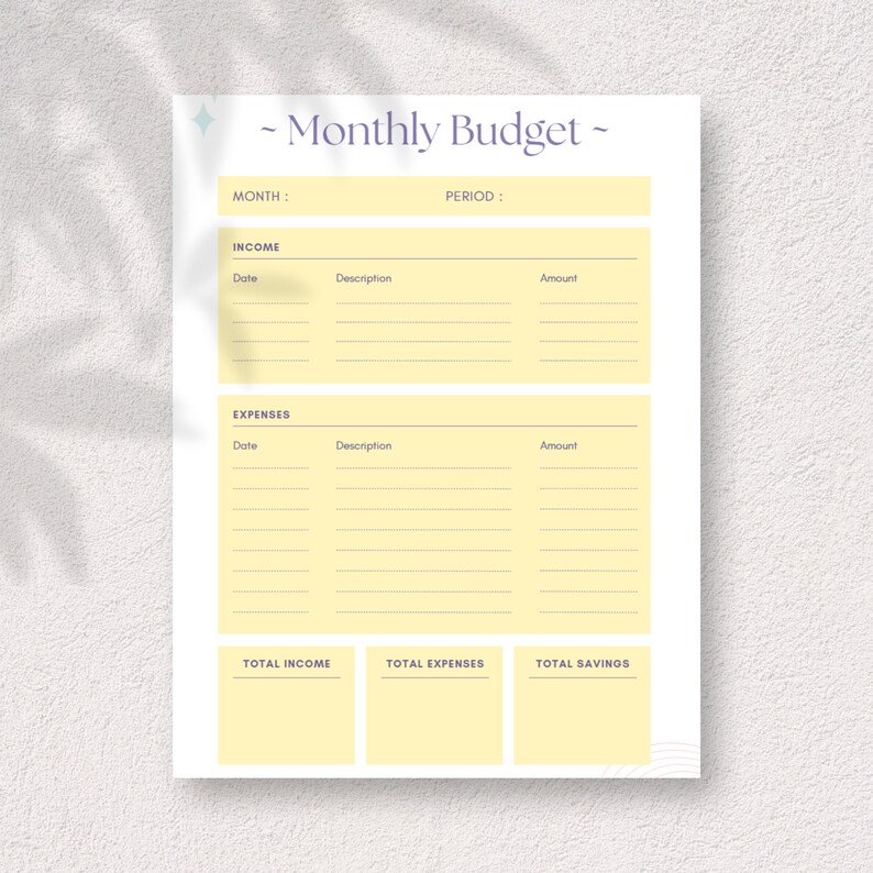 Digital Minimalist Budget Planner - Etsy