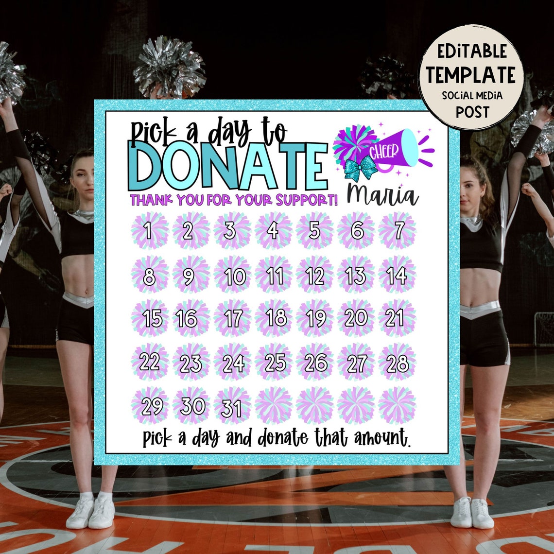 Cheer Pick A Date to Donate | Cheerleading Fundraiser | Pay for Your ...