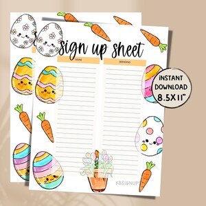 Holiday Party POTLUCK Sign-up Sheet Bundle - Christmas Potluck Sign up ...
