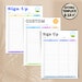 Editable Sign-up Sheet Template - Printable Sign Up. Volunteer Sign up ...