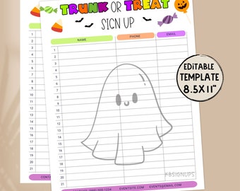 Volunteer Editable Sign-up Sheet Template - Printable Sign Up ...