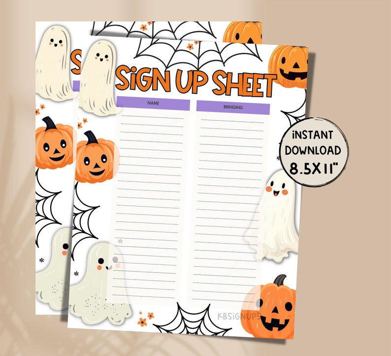 Holiday Party POTLUCK Sign-up Sheet Bundle - Christmas Potluck Sign up ...