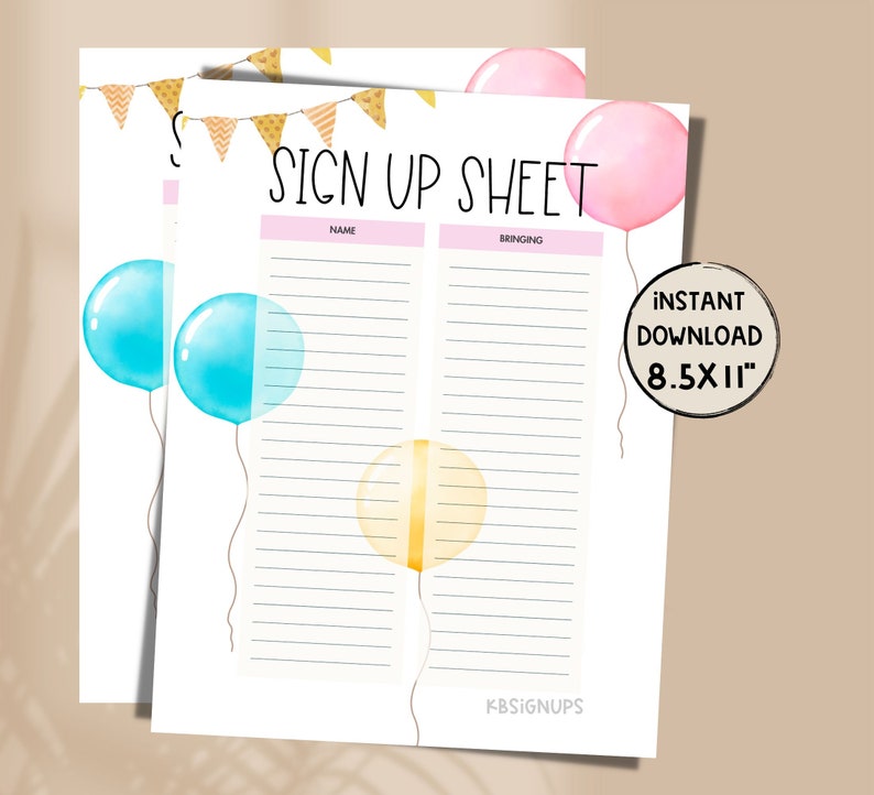 Holiday Party POTLUCK Sign-up Sheet Bundle - Christmas Potluck Sign up ...