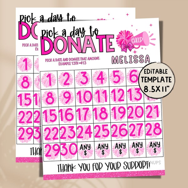 Pick a Date to Donate Fundraiser - Etsy