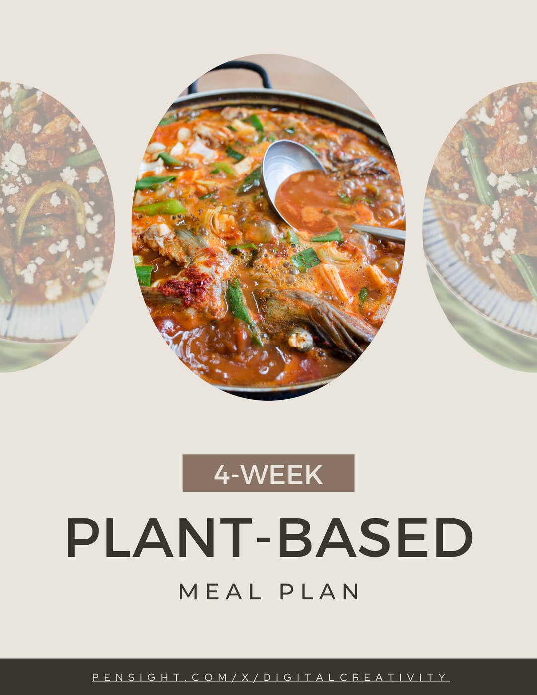 4-week- Plant-based Meal Plan - Etsy