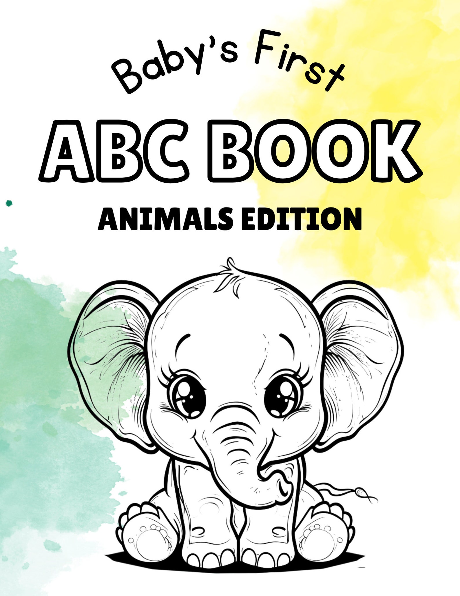 Baby ABC Coloring Book - Etsy