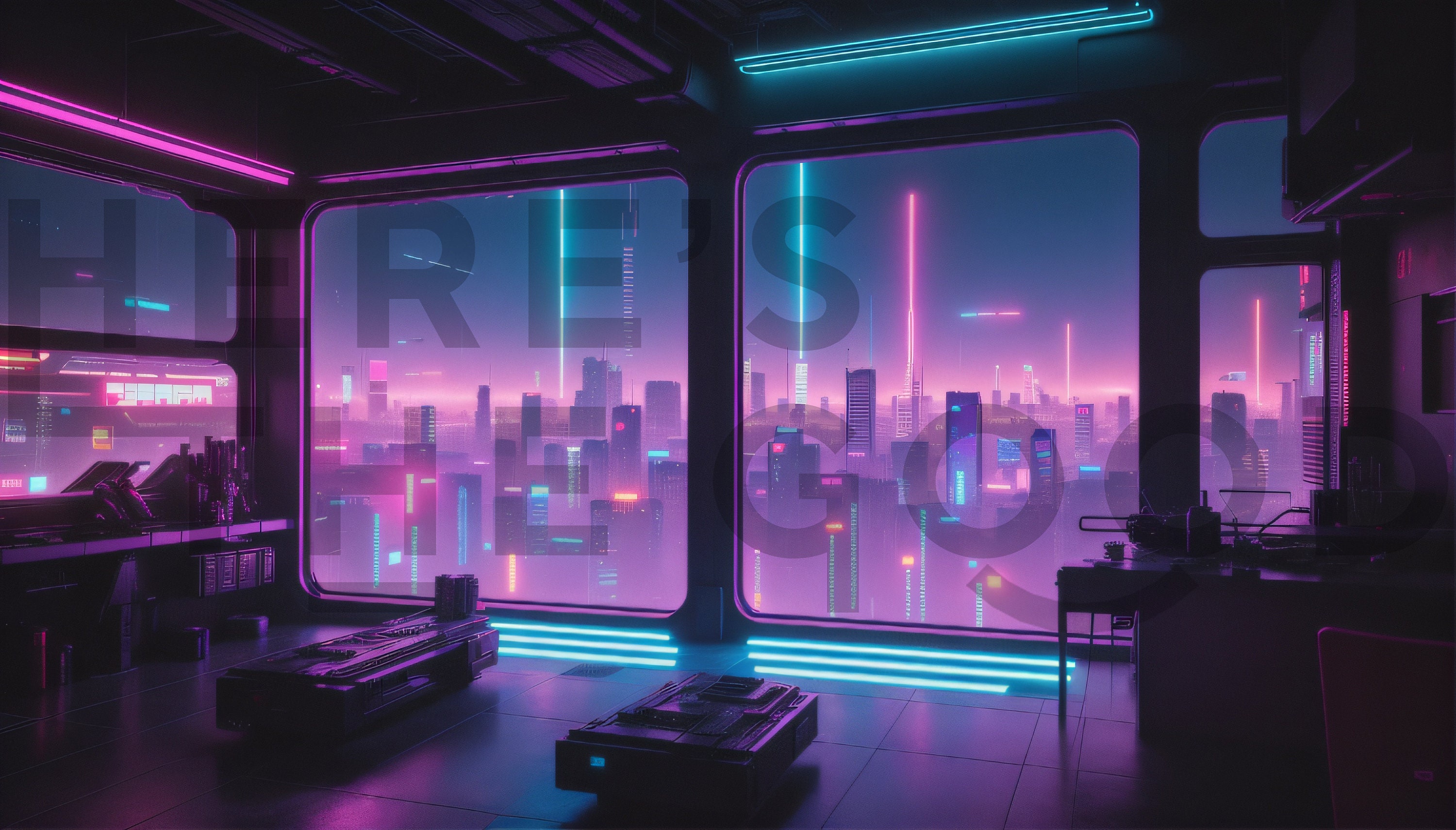 10 Cyberpunk World Digital Backgrounds - Etsy