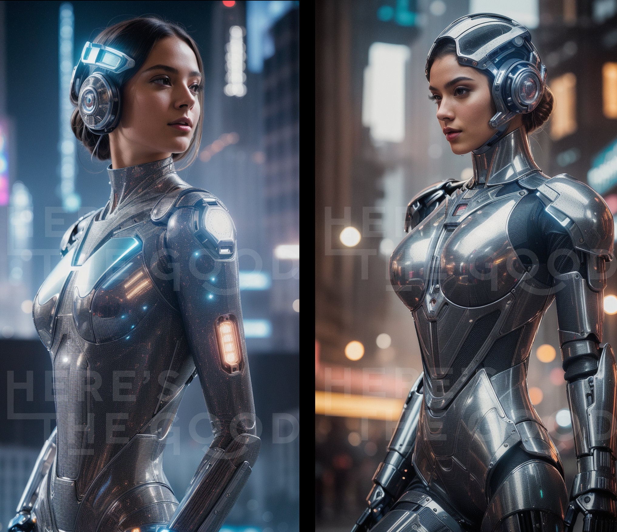 20 Cyborg Girls Digtial Images - Etsy