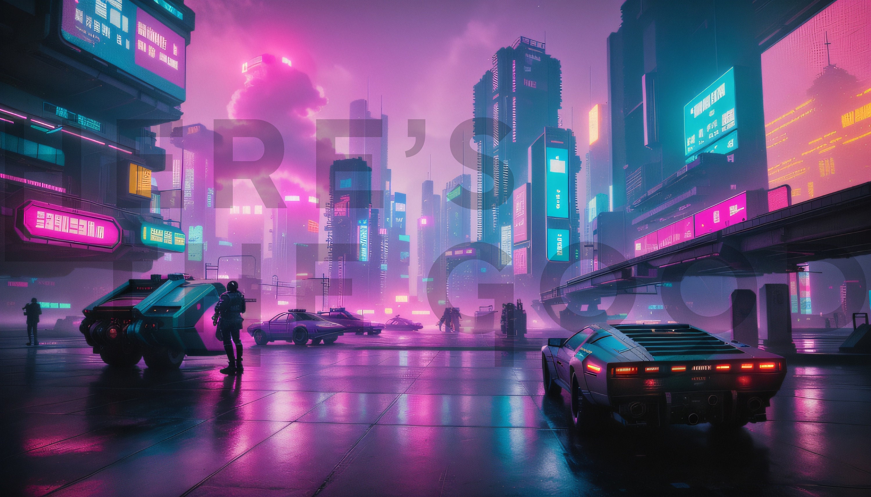 10 Cyberpunk World Digital Backgrounds - Etsy