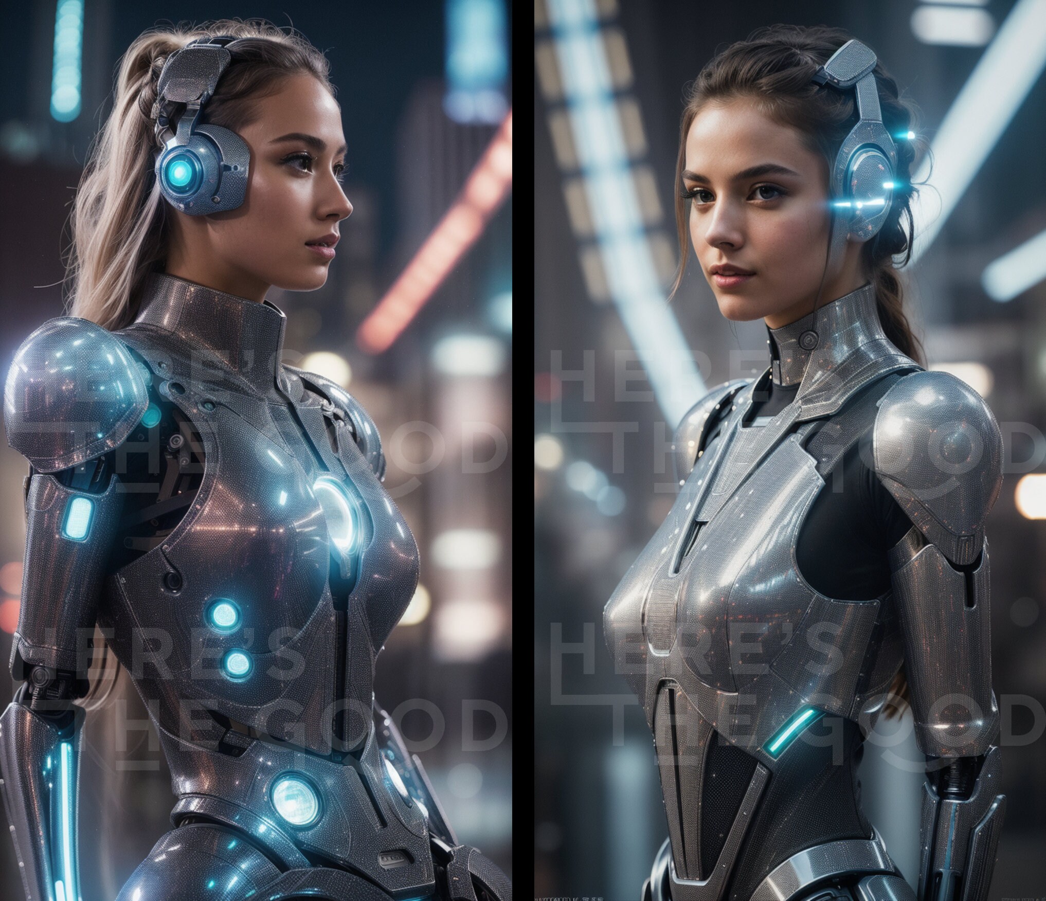 20 Cyborg Girls Digtial Images - Etsy