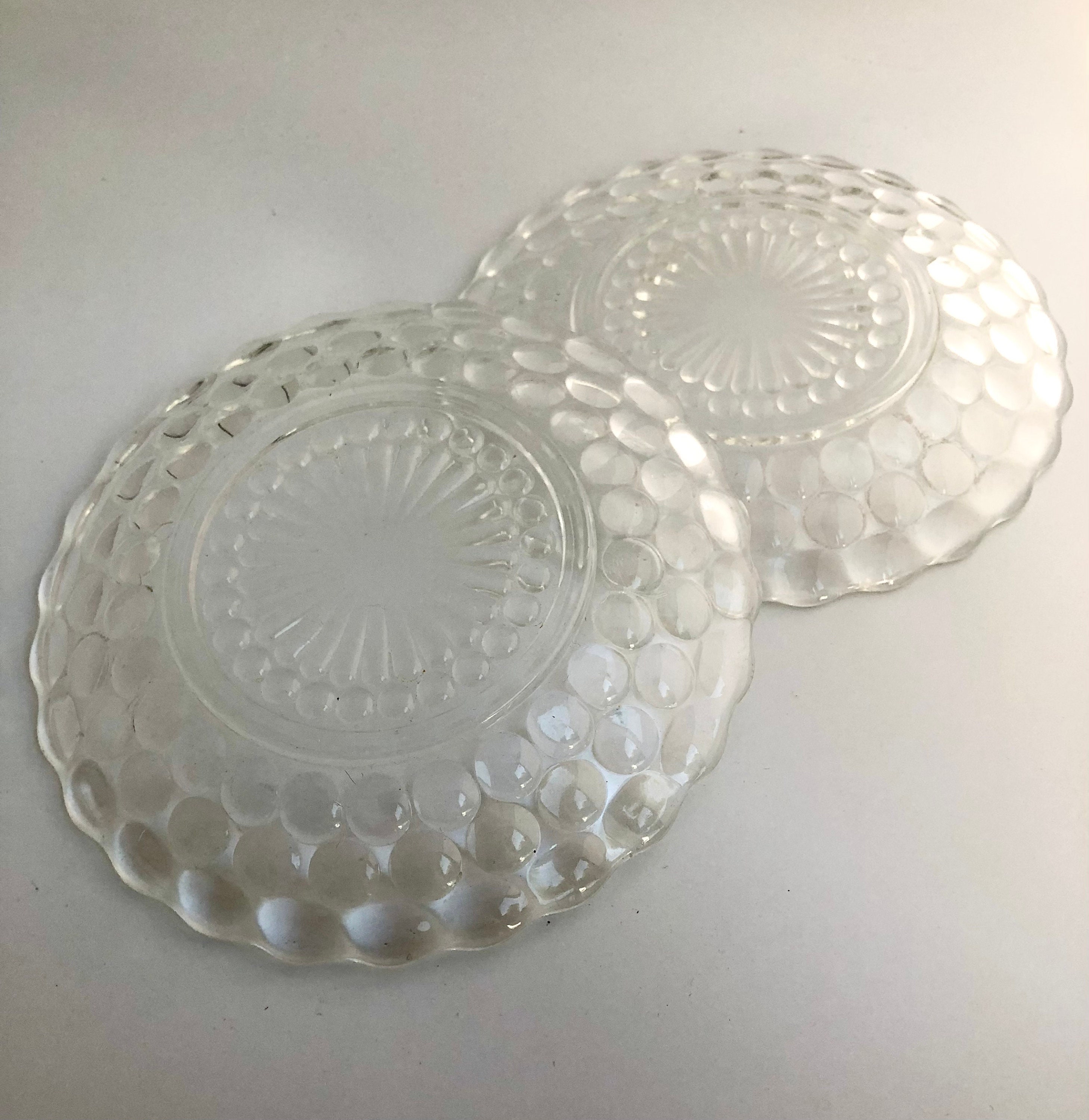 Anchor Hocking Clear Bubble Pattern Glassware Lot - Etsy