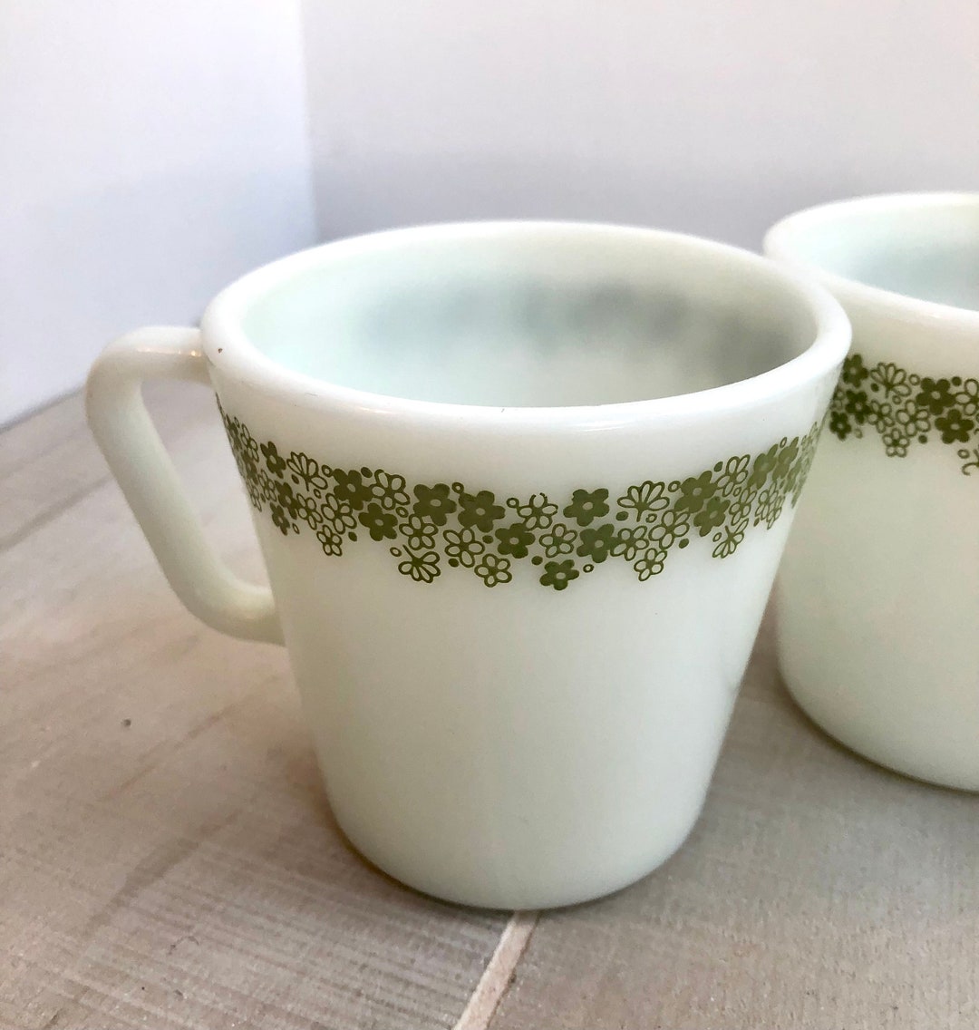 Pyrex Spring Blossom Crazy Daisy Coffee Milk Glass Mugs - Etsy