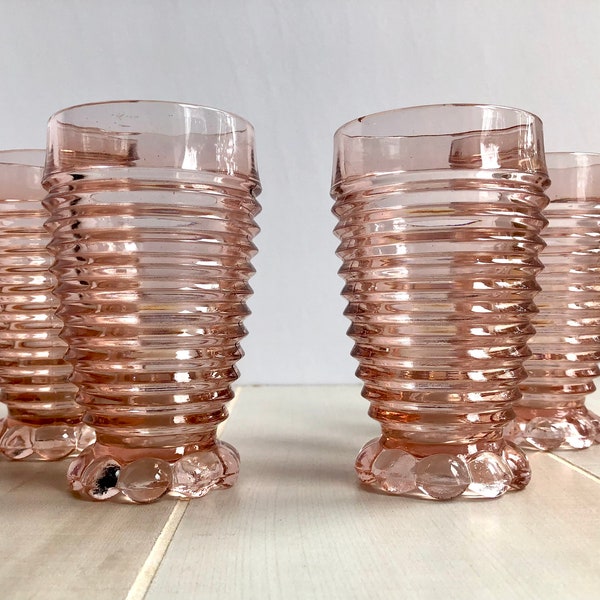 Pink Anchor Hocking Manhattan - Etsy