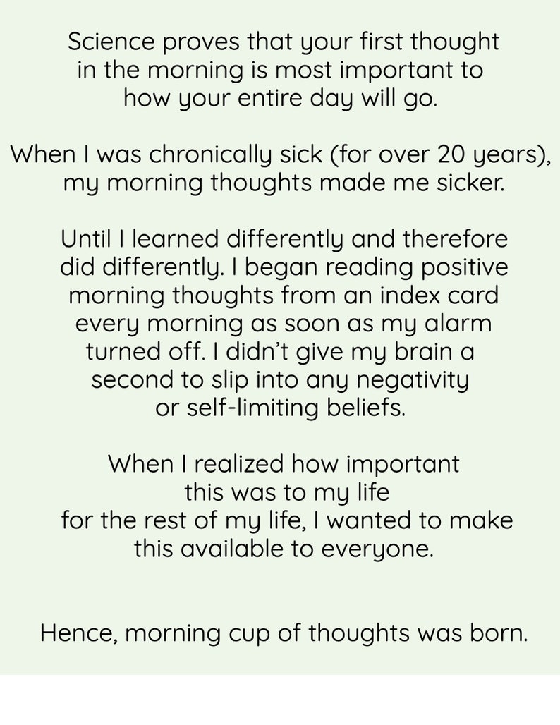 Printable Affirmation Cards for Vitality & Joy, Thoughts for Chronic ...