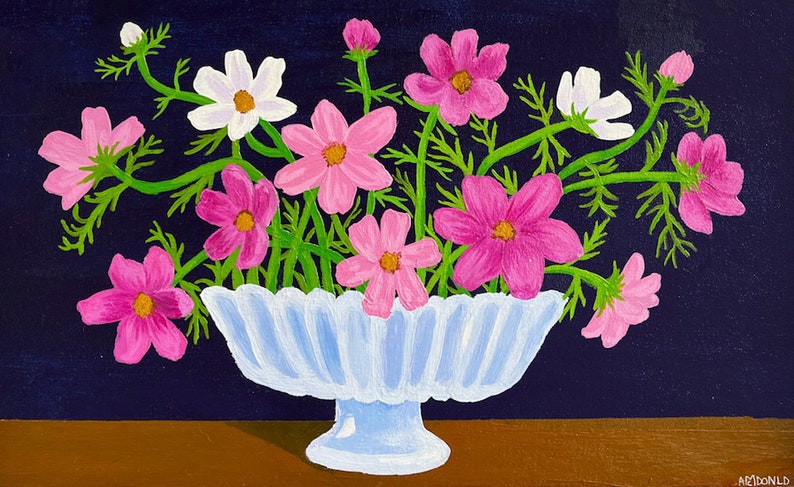 Cosmo Flower Print - Etsy