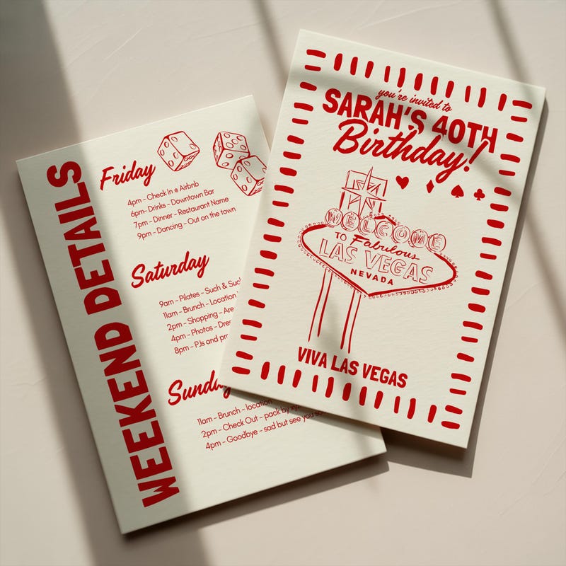 Vegas for 40th Birthday - Etsy