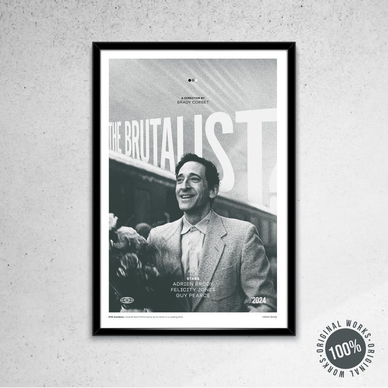 The Brutalist 2024 Alternative Poster 40x60cm (16 X 24 Inches) Digital ...
