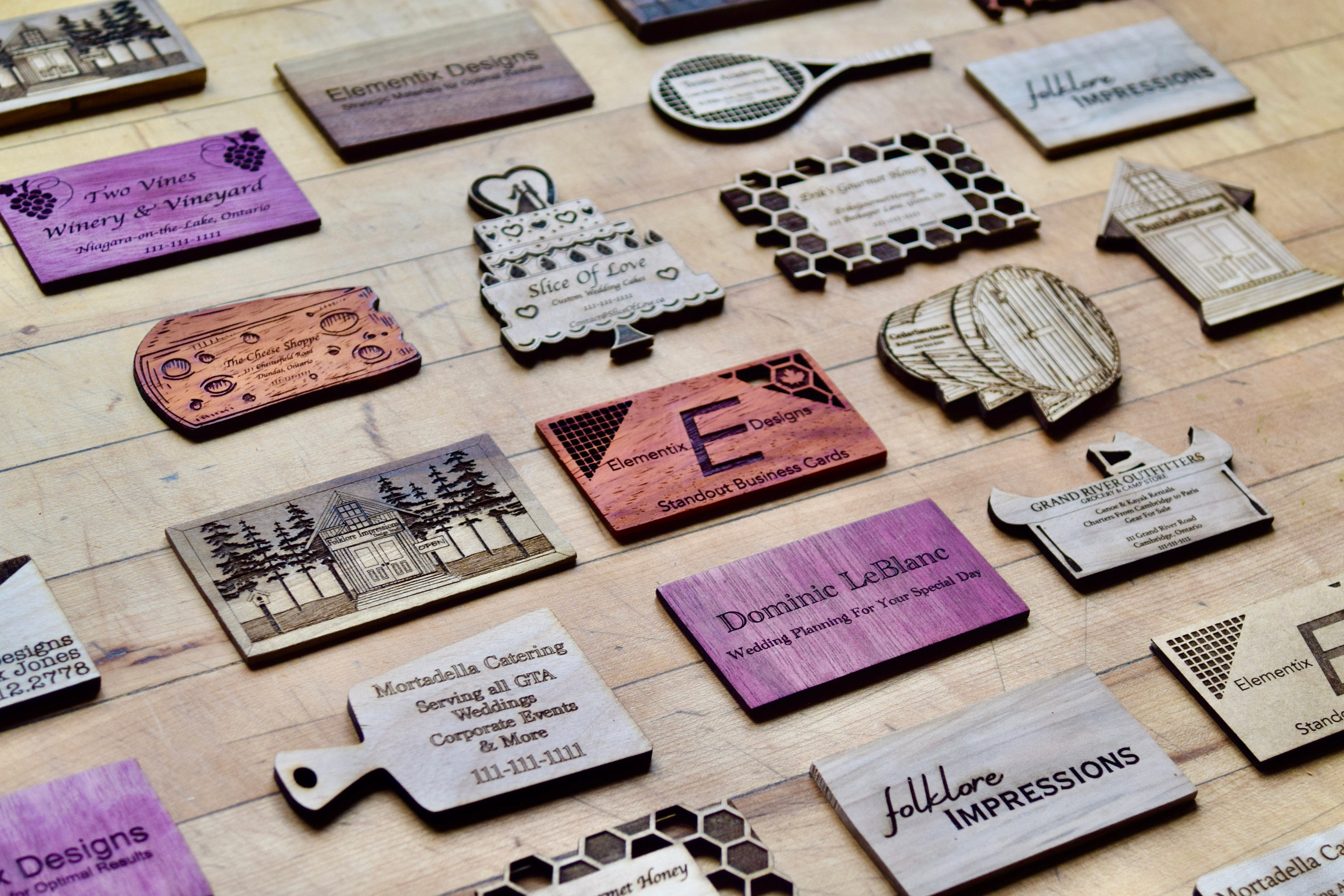 Personalized Wooden Laser Cut Cards - Etsy