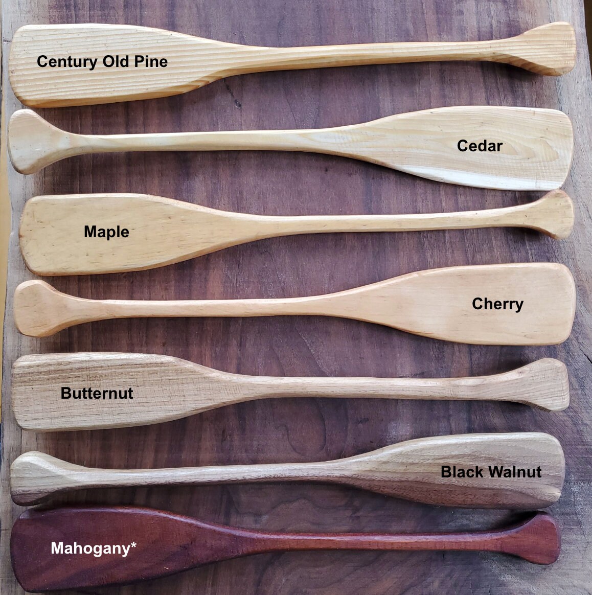 15 Decorative Paddle Oar Natural Solid Wood Rustic Customizable - Etsy