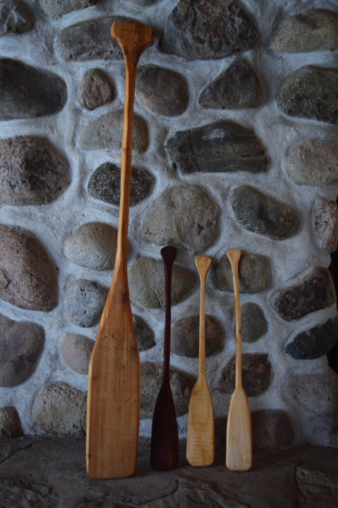 Decorative Paddle Oar Natural Solid Wood Rustic Customizable - Etsy