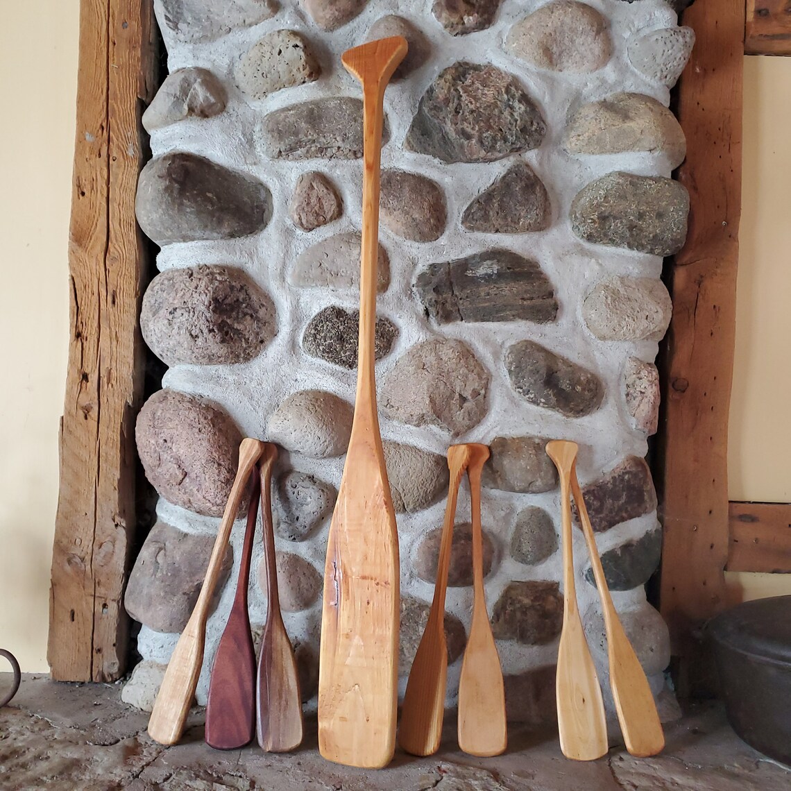 15 Decorative Paddle Oar Natural Solid Wood Rustic Customizable - Etsy