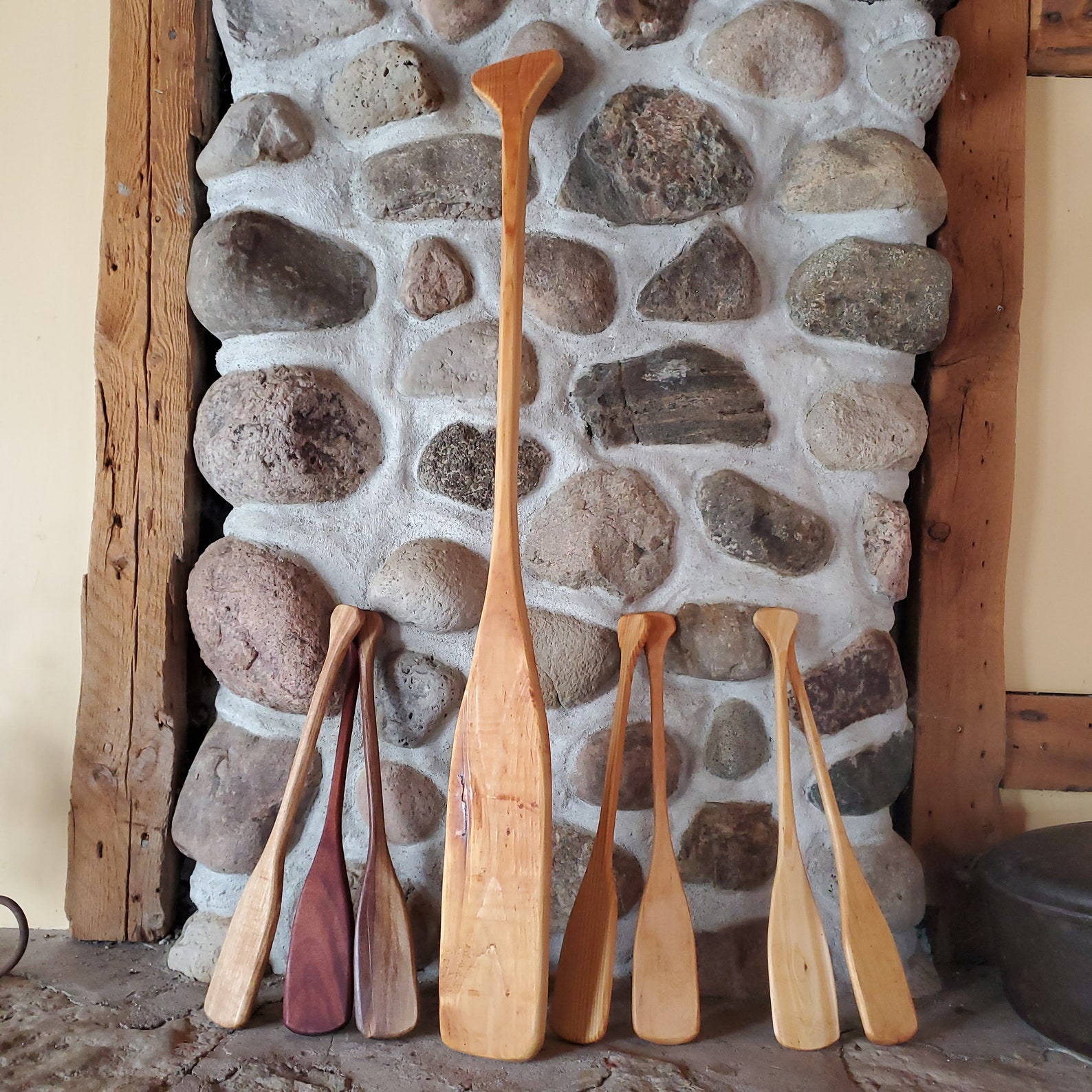 15 Decorative Paddle Oar Natural Solid Wood Rustic Customizable - Etsy