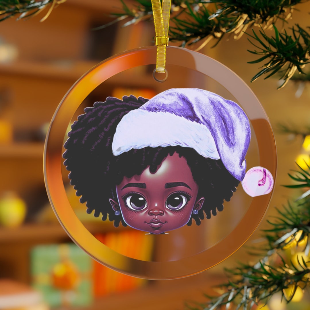 Glass Ornament Purple Santa Hat - Etsy