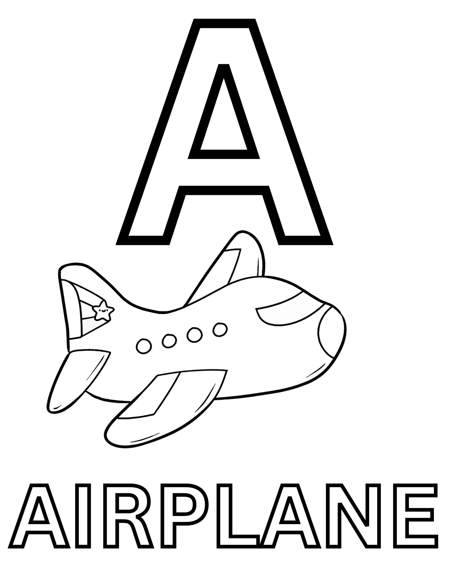 Toddler Alphabet Coloring Pages - Etsy