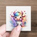 Cute Rainbow Cow Sticker,kawaii Animal Art Sticker,adorable Cow With ...