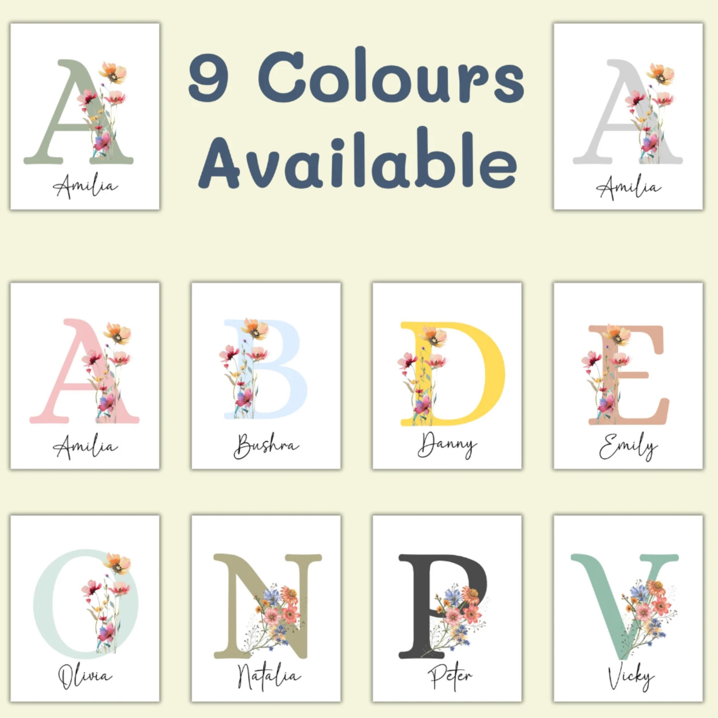 Custom Wildflowers Physical Unframed Prints,floral Wall Art,nursery ...