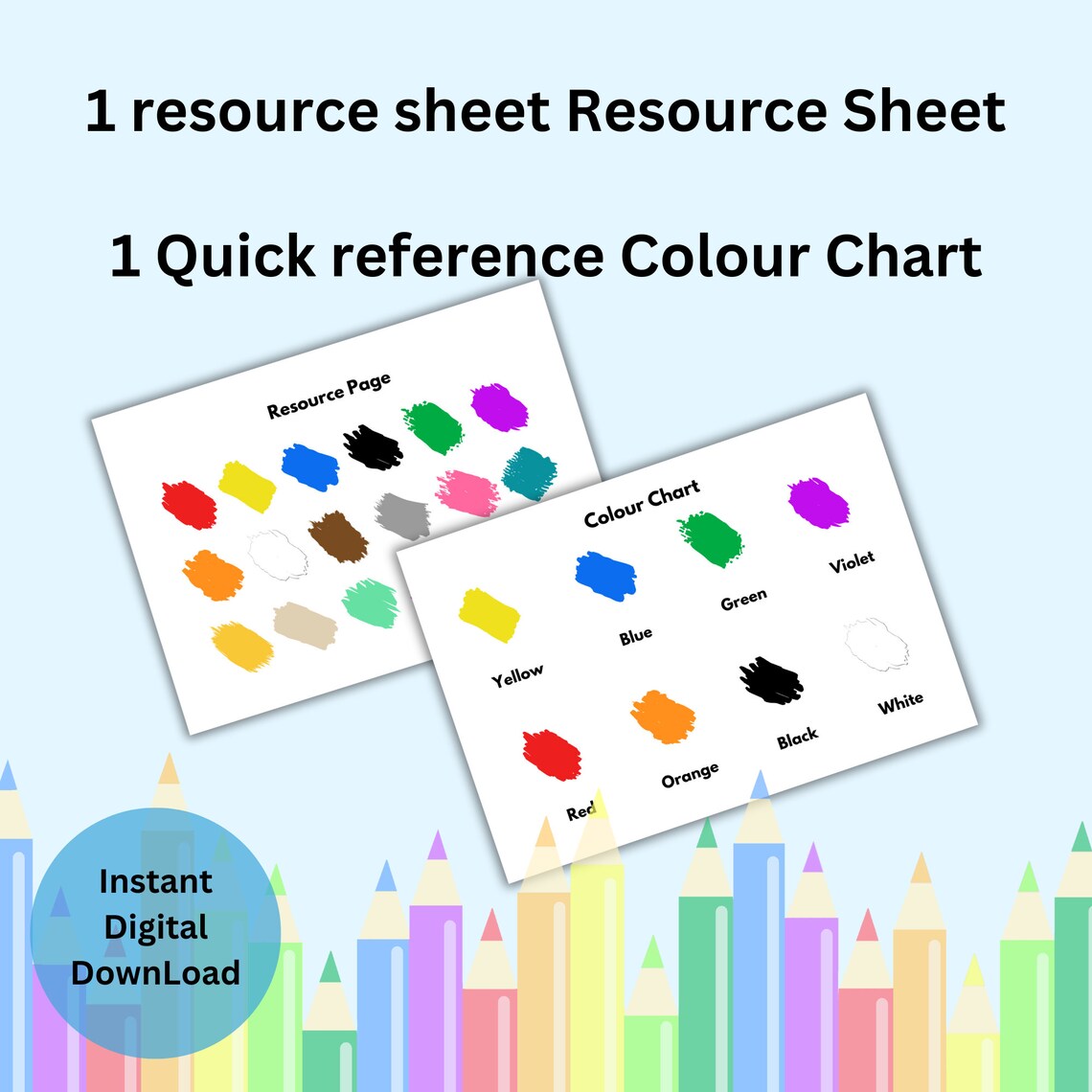 Know Your Colours 8 Flashcards & Match Game,preschool Cards ...