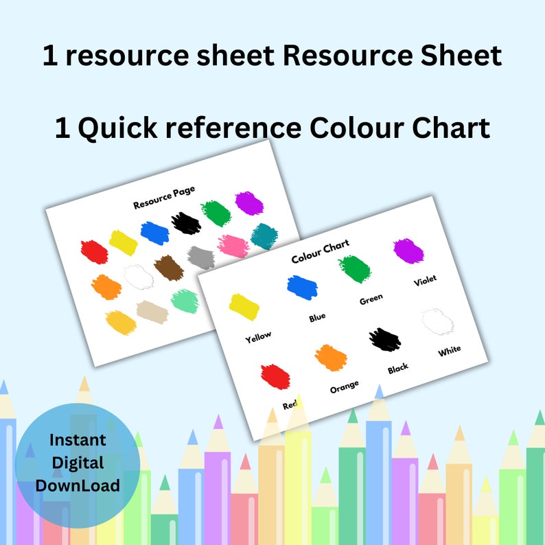 Know Your Colours 8 Flashcards & Match Game,preschool Cards ...