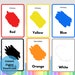 Know Your Colours 8 Flashcards & Match Game,preschool Cards ...