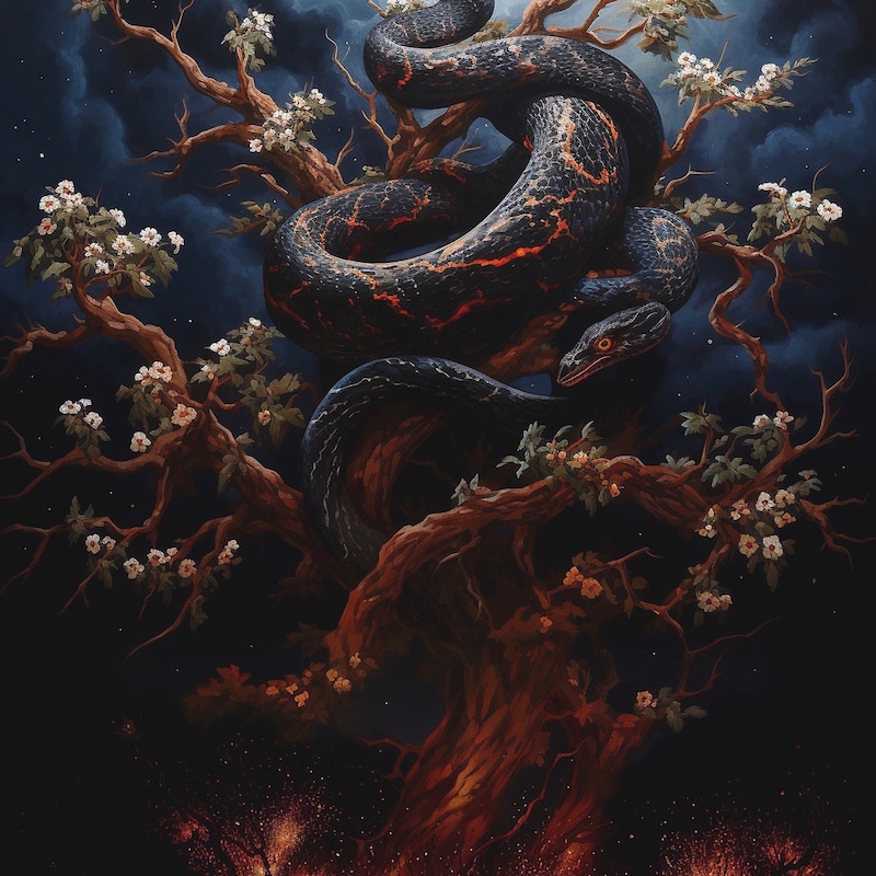 Tree of Life Serpent - Etsy