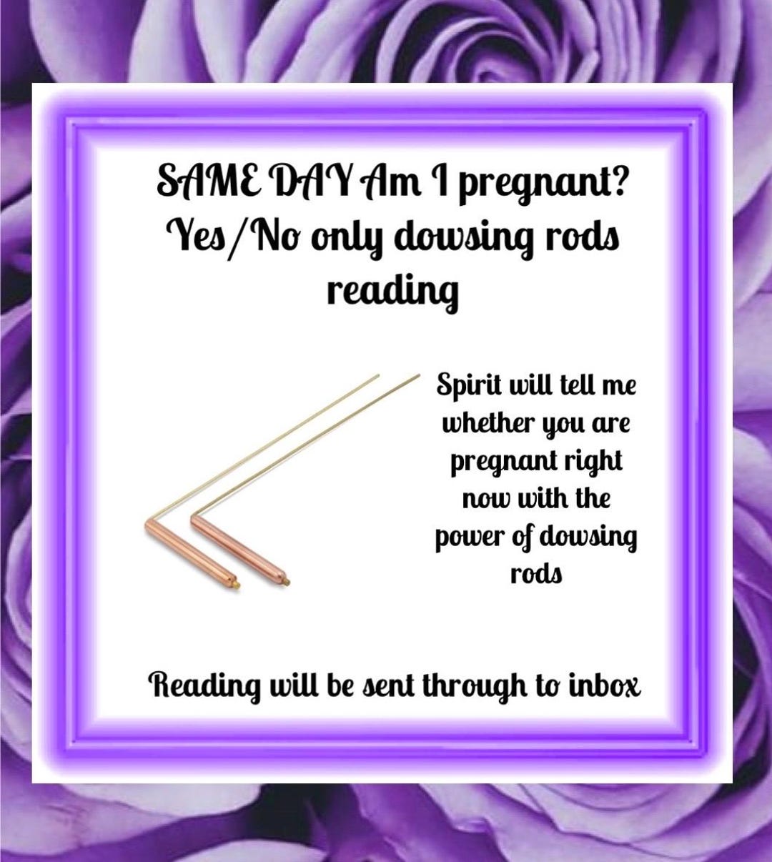Am I Pregnant Yes/no Only Dowsing Rods Reading - Etsy