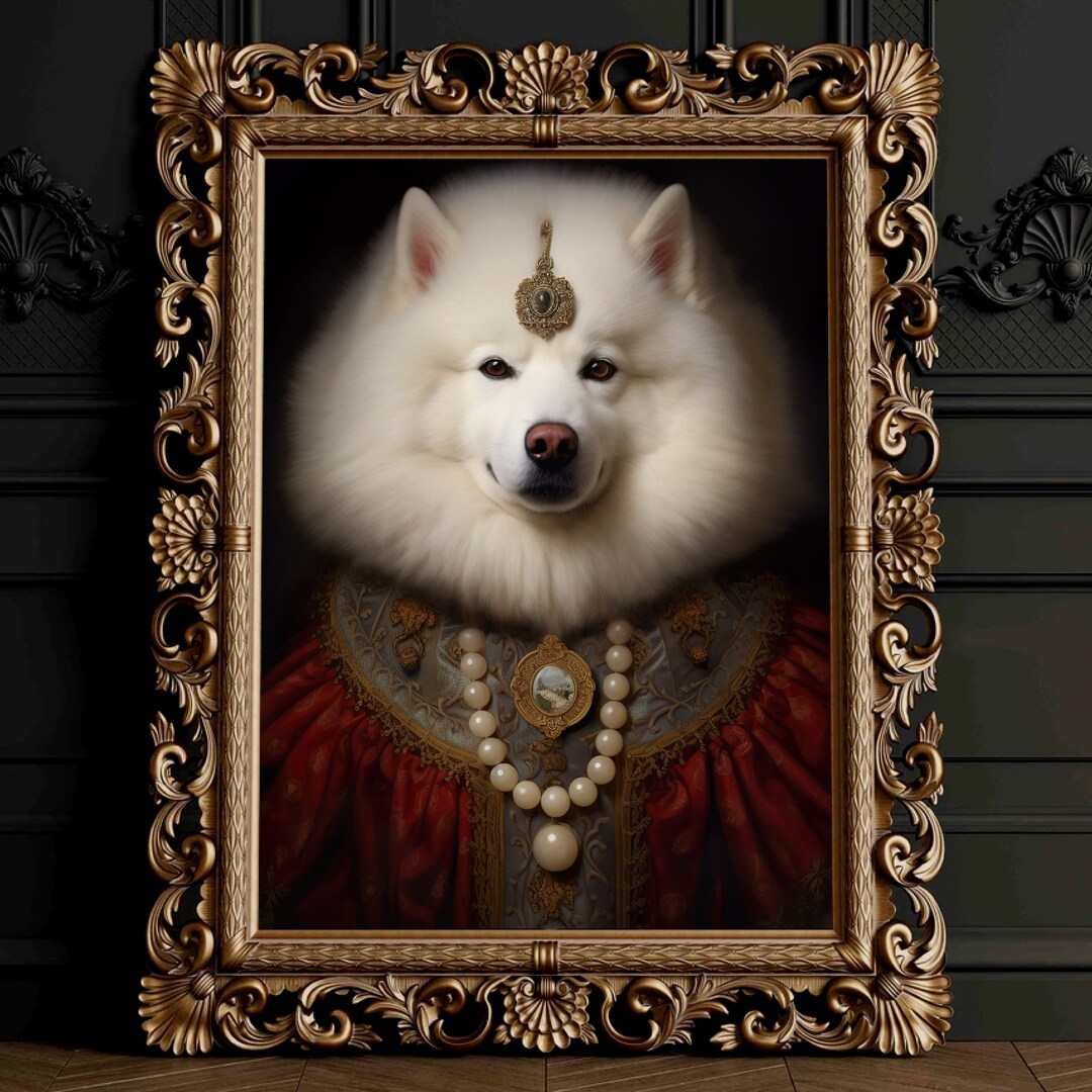 Renaissance Dogs Portraits, Quirky Animal Art, Funny Animal Art Print ...