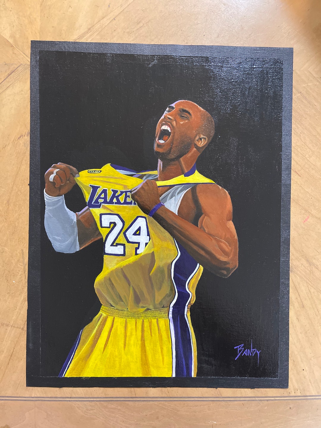 LA Lakers Kobe Bryant custom Painting - Etsy