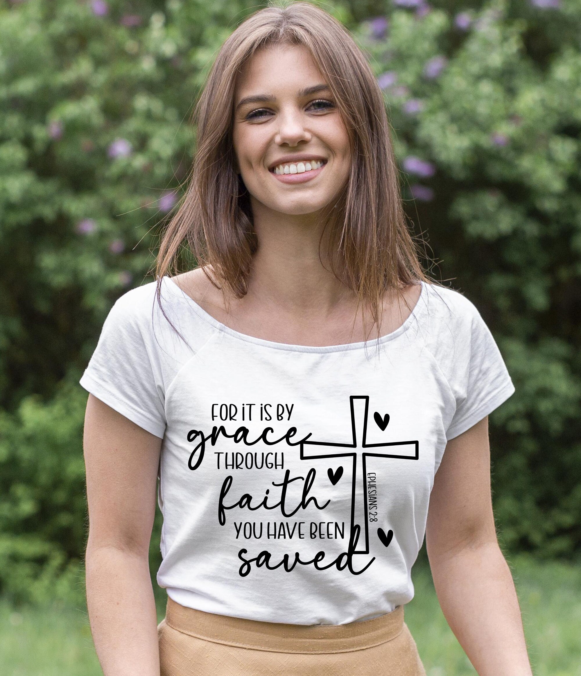Grace Through Faith Digital PNG - Digital Download - Christian Quote ...