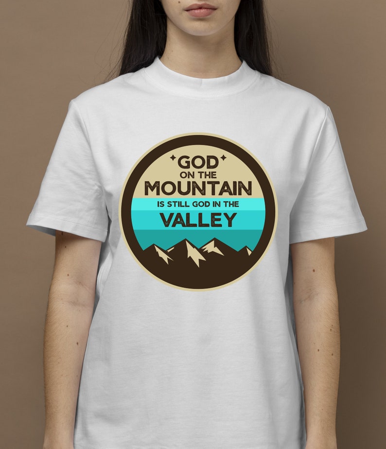 God on the Mountain PNG Download - Digital Download - Christian Quote ...